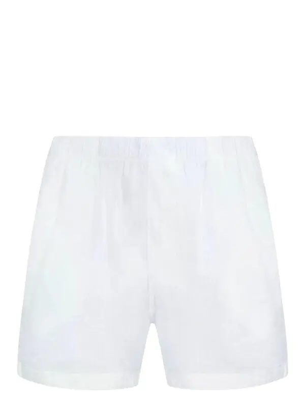 OSKLEN Cotton Textured Thigh-length Shorts - White