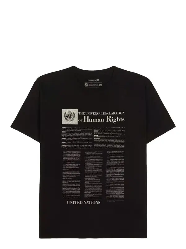 OSKLEN Human Rights T-shirt - Black