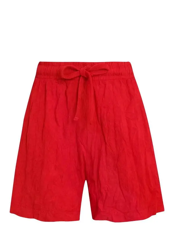 OSKLEN Crinkled-finish Shorts - Red