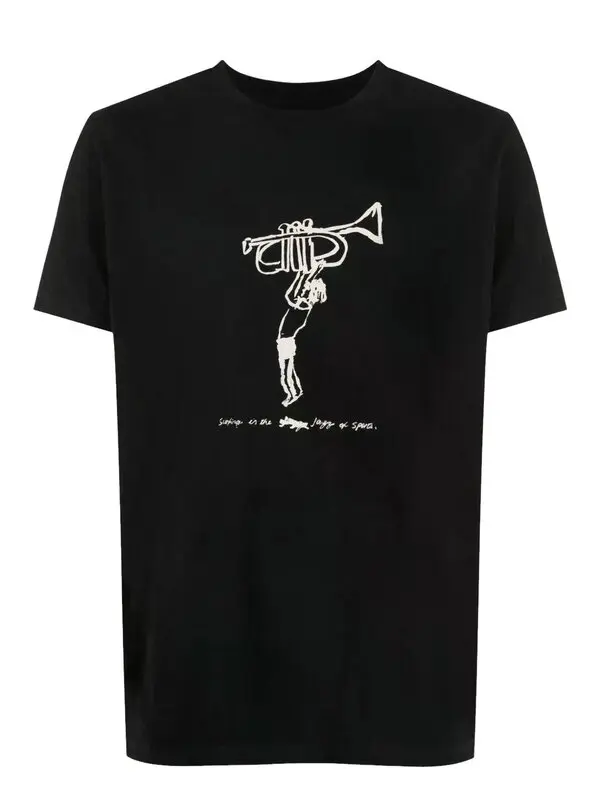 OSKLEN Sketch-style Print T-shirt - Black