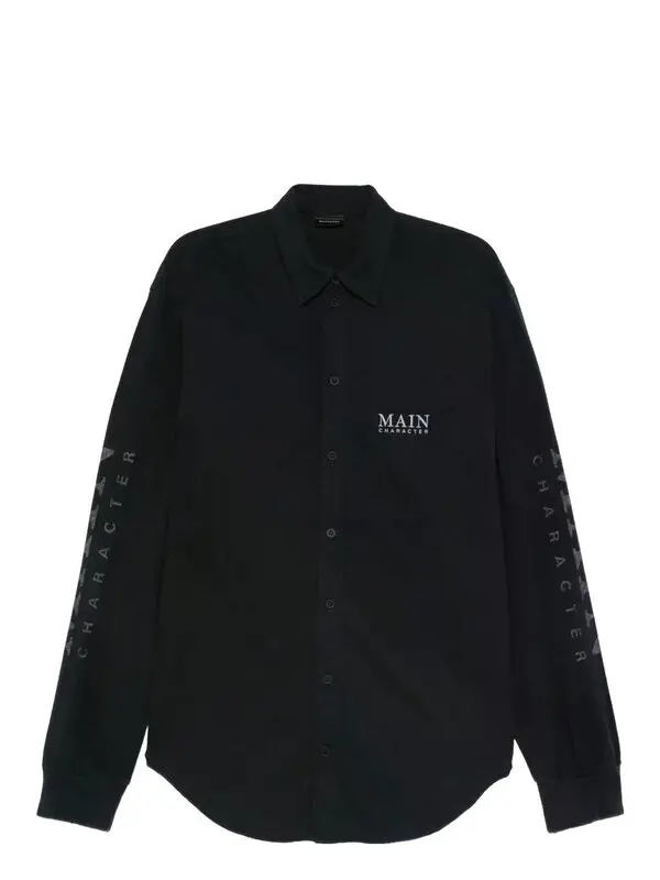 Balenciaga Main Character Long-sleeved Shirt - Black