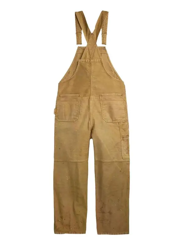 Ralph Lauren Paint-splatter Dungarees - Brown