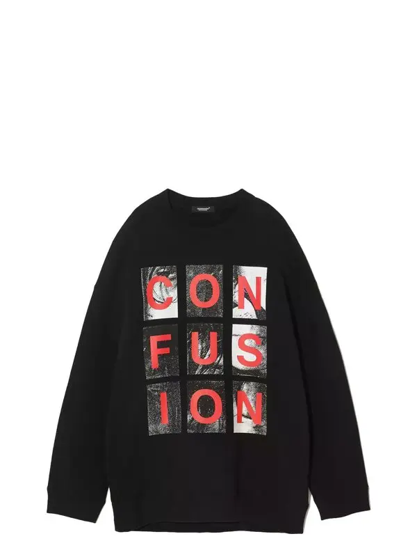 UNDERCOVERISM Graphic-print Cotton Sweatshirt - Black