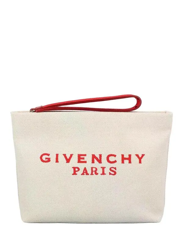 Givenchy Logo-print Clutch - Neutrals