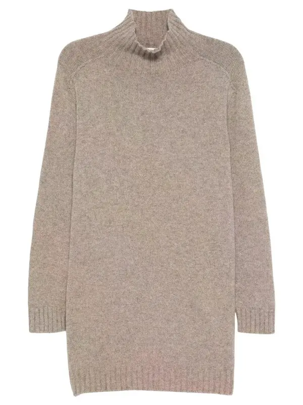 Eric Bompard Cashmere Mini Dress - Neutrals