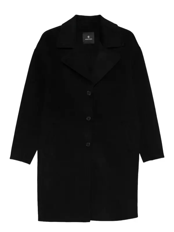 ANINE BING Button-front Coat - Black