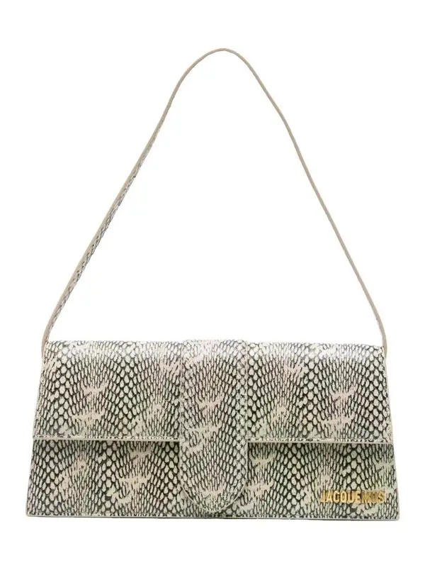 Jacquemus Snakeskin Shoulder Bag - Neutrals