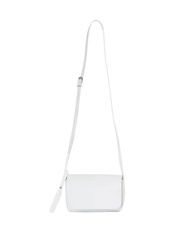 OSKLEN Mini Leather Messenger Bag - White