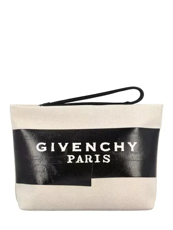 Givenchy Logo-tape Wristlet - Neutrals