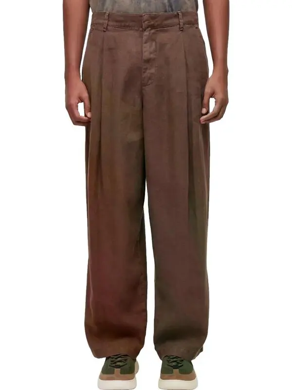 OSKLEN Pleated Trousers - Brown