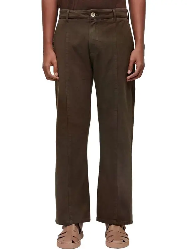 OSKLEN Tailored Flare Trousers - Brown