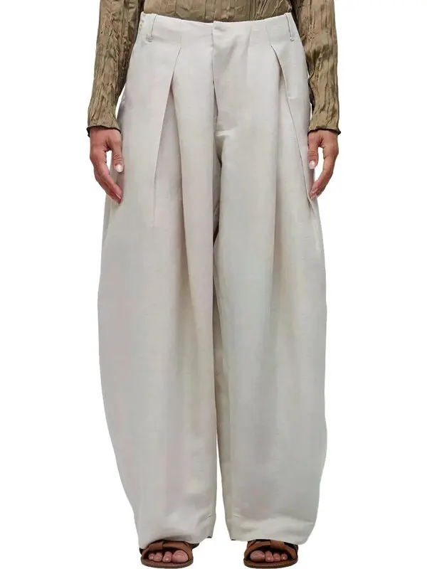 OSKLEN Pleated Trousers - Neutrals