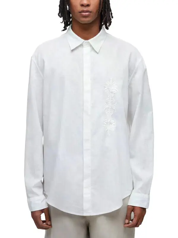 OSKLEN Embroidered Linen Shirt - White