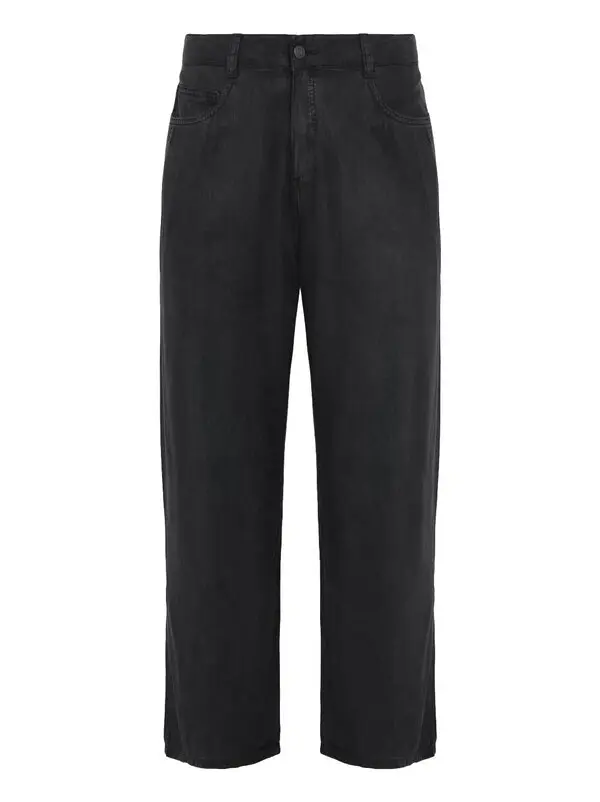 OSKLEN Lyocell Straight-leg Trousers - Black