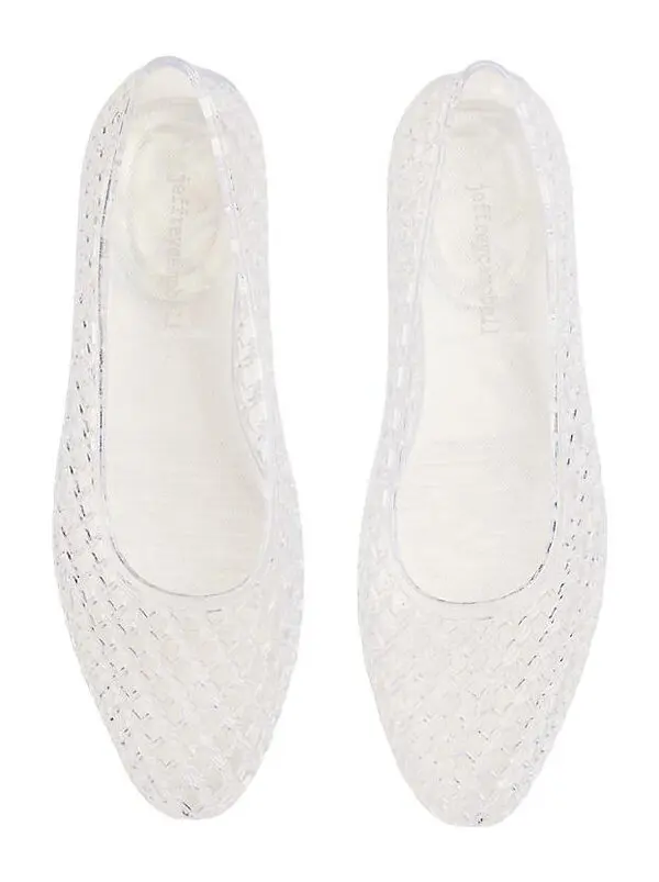 Jeffrey Campbell Jelly Ballet Flats - Clear