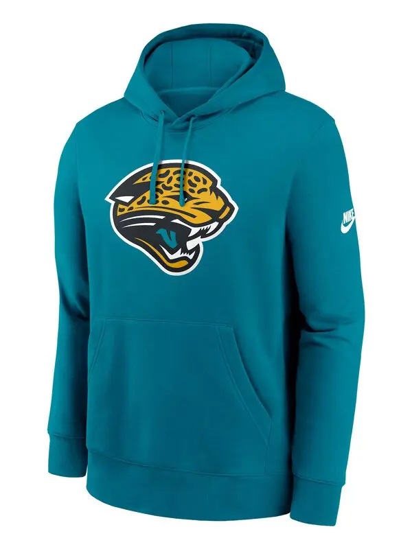 Nike Jacksonville Jaguars Club Logo Nfl Pullover Hoodie - Green