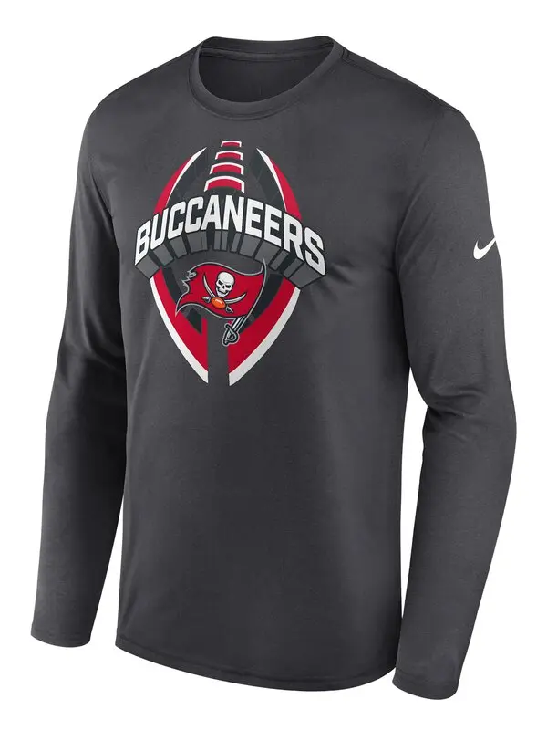 Nike Tampa Bay Buccaneers Legend Icon Dri-fit Nfl Long-sleeve T-shirt - Grey