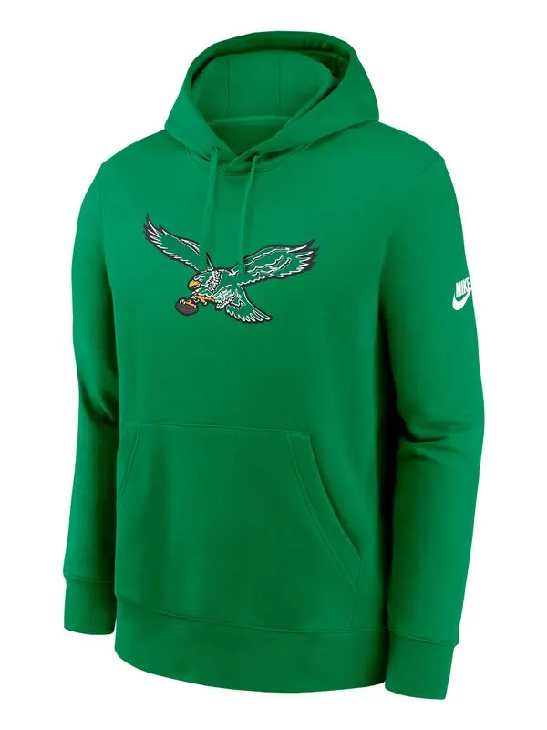 Nike Philadelphia Eagles Club Logo Nfl Pullover Hoodie - Green