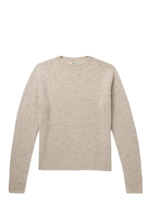Auralee Cashmere Crewneck Sweater - Neutrals