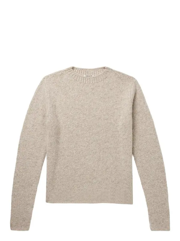 Auralee Cashmere Crewneck Sweater - Neutrals