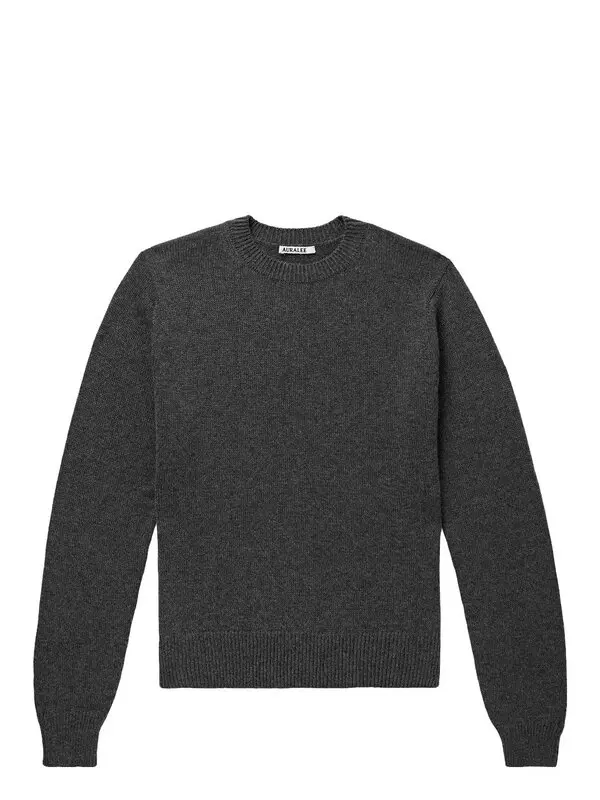 Auralee Cashmere Crewneck Sweater - Gray