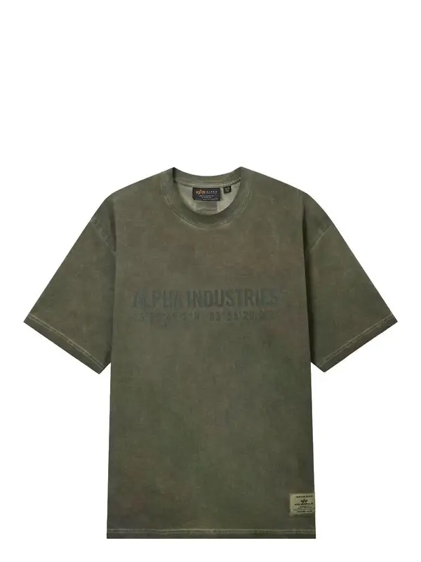 Alpha Industries Logo-print Cotton T-shirt - Green