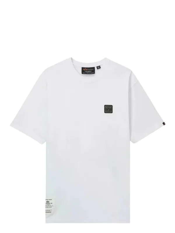 Alpha Industries Logo-patch Cotton T-shirt - White
