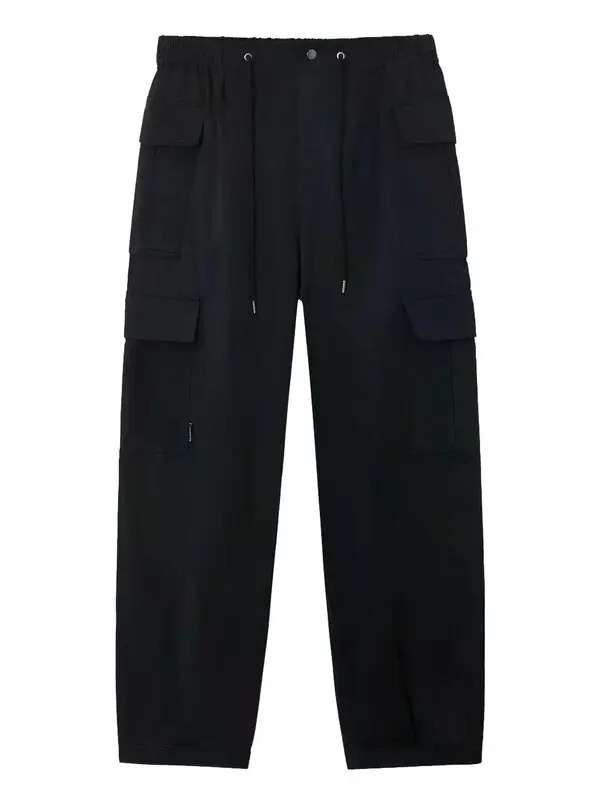 FIVE CM Drawstring Cargo Trousers - Black