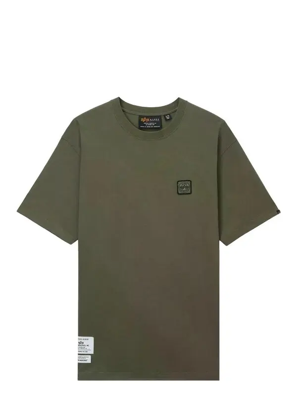 Alpha Industries Logo-patch Cotton T-shirt - Green