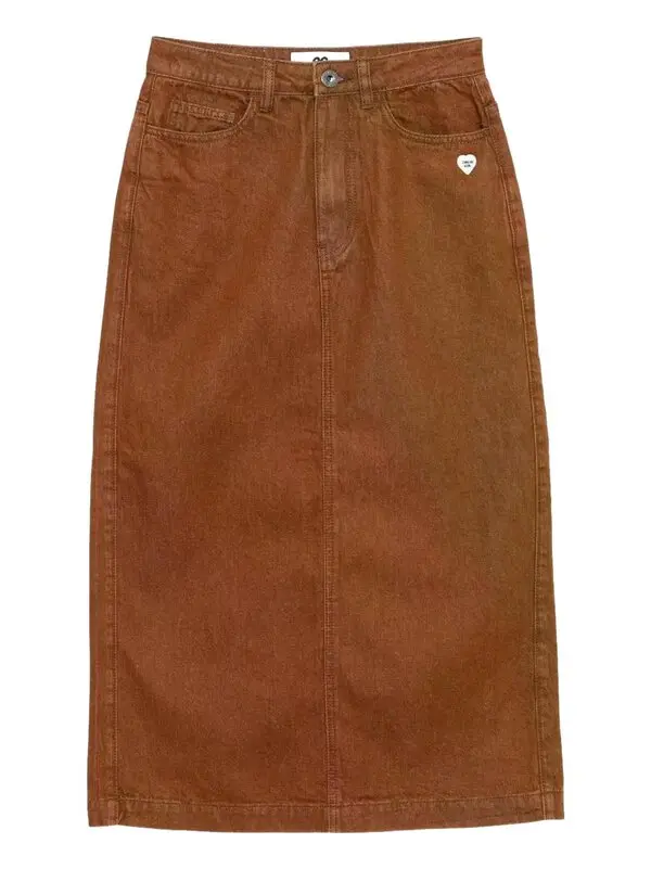 CHOCOOLATE Denim Skirt - Brown
