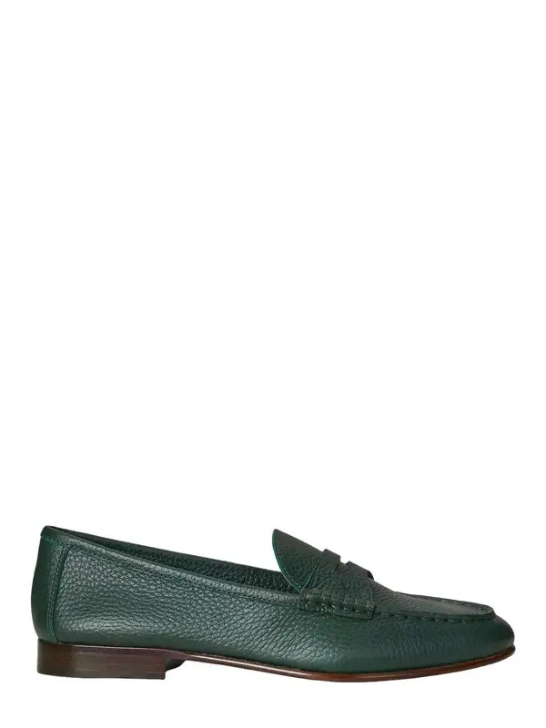 Polo Ralph Lauren Pebble Leather Loafers - Green