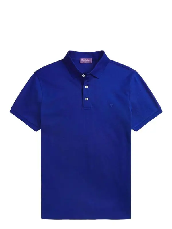 Ralph Lauren Purple Label Logo-embroidered Polo Shirt - Blue