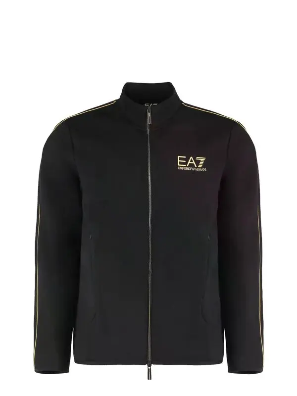 Emporio Armani Full-zip Sweatshirt - Black