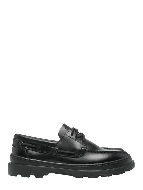 Camper Lace-up Boat Shoes - Black