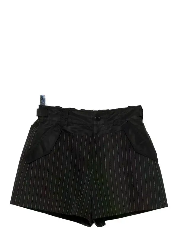 Sacai Belted Tailored Shorts - Black