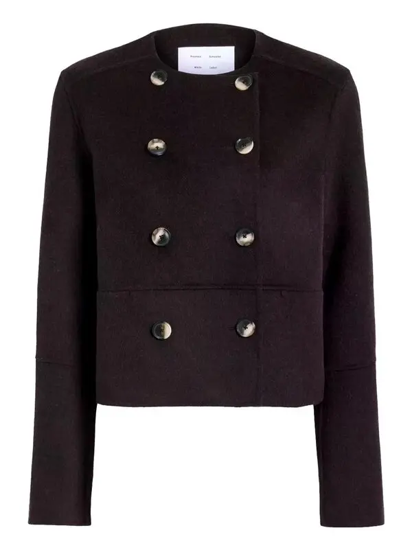 Proenza Schouler White Label Courtney Double-breasted Wool Jacket - Brown