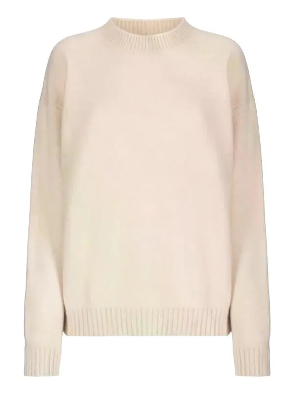 LANEUS Crew-neck Sweater - Neutrals
