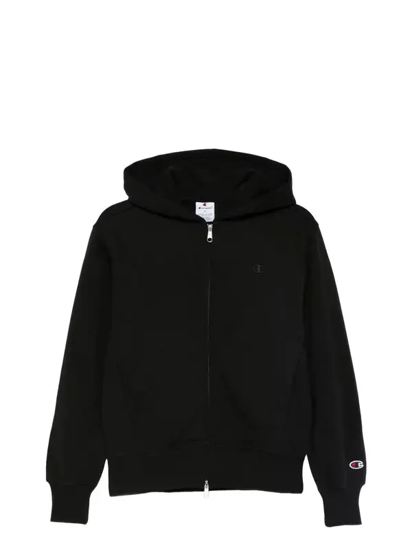Champion Hooded Zip-up Jacket - Black