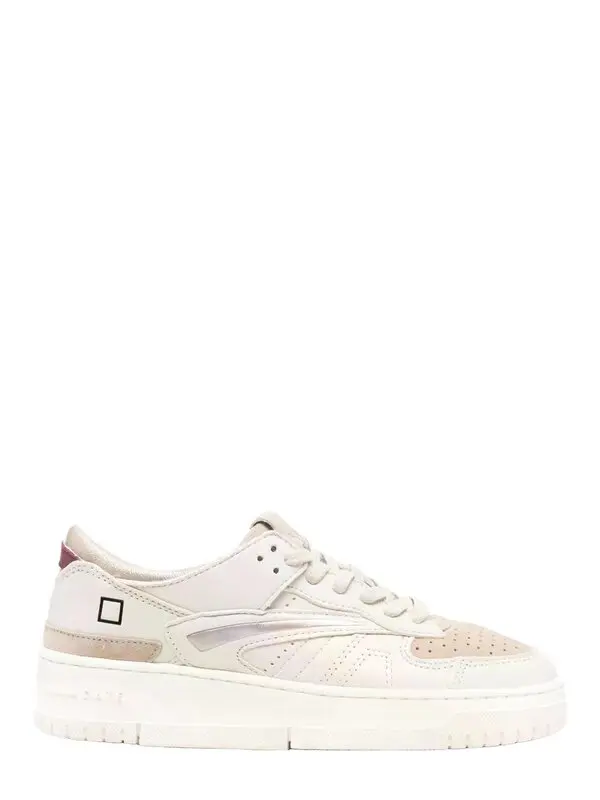 D.a.t.e. Panelled Leather Sneakers - White