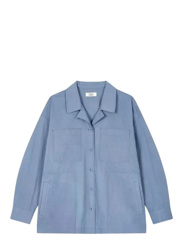STUDIO TOMBOY Striped Shirt - Sky Blue