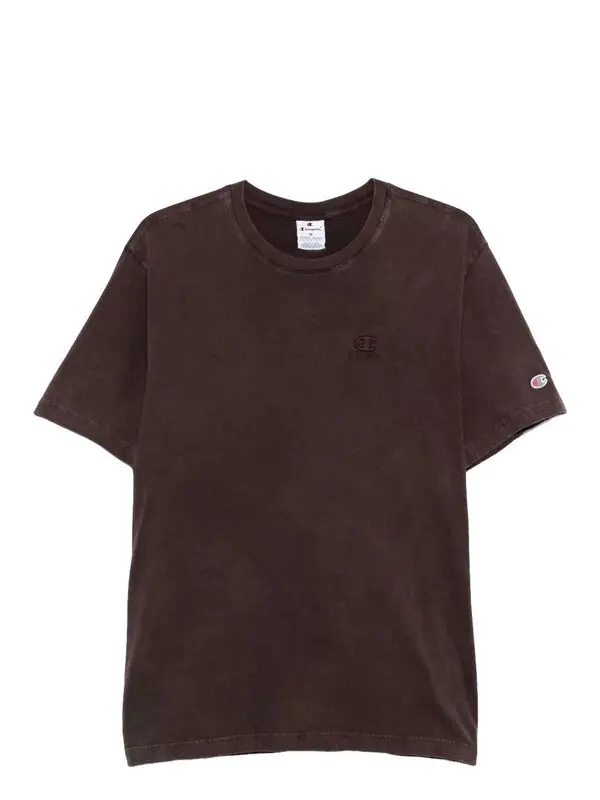 Champion Logo-embroidered T-shirt - Brown