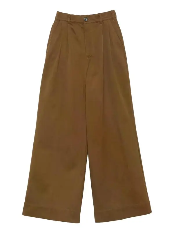 Soeur Pleated Trousers - Brown