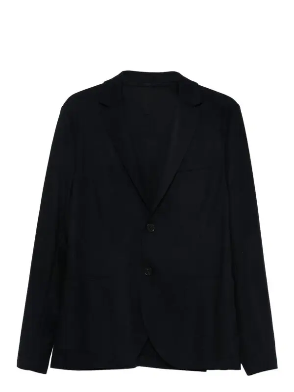 Harris Wharf London Single-breasted Wool Blazer - Blue