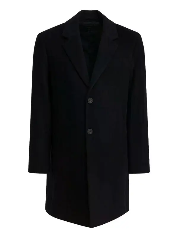 Vince Single-breasted Coat - Black