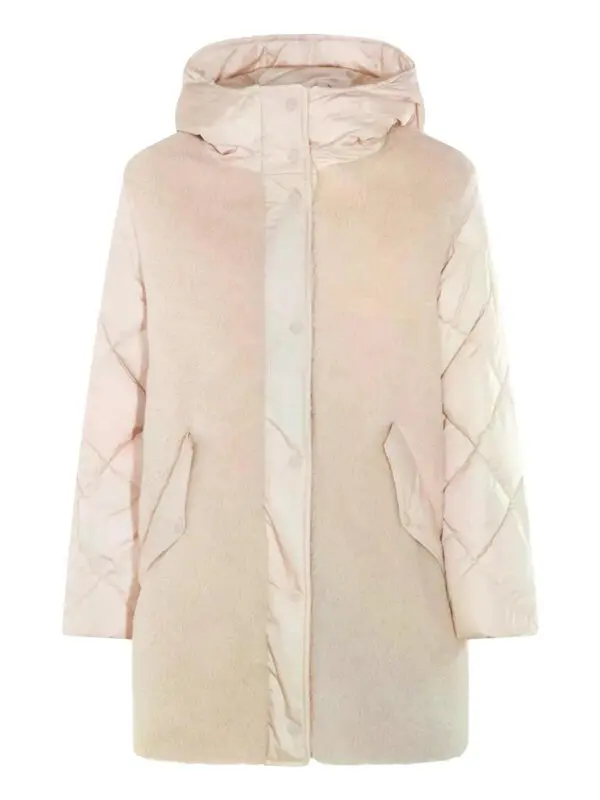 Herno Quilted Teddy Coat - Neutrals