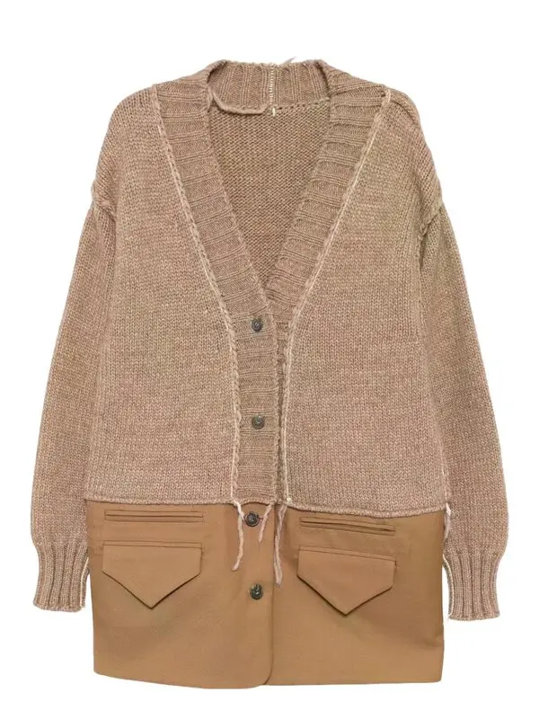 SONIA CARRASCO V-neck Cardigan - Brown
