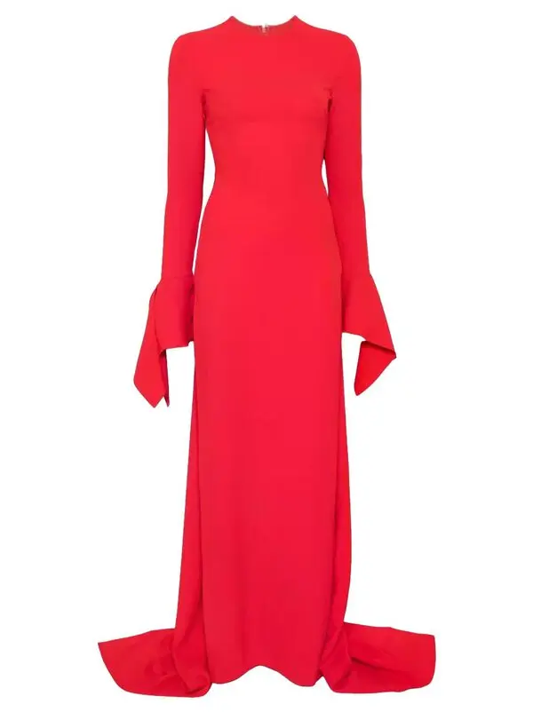 Solace London Blake Long-sleeve Maxi Dress - Red