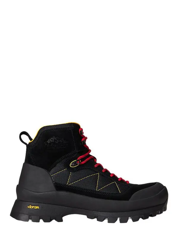Ralph Lauren Logan Suede-paneled Trail Boots - Black/multi