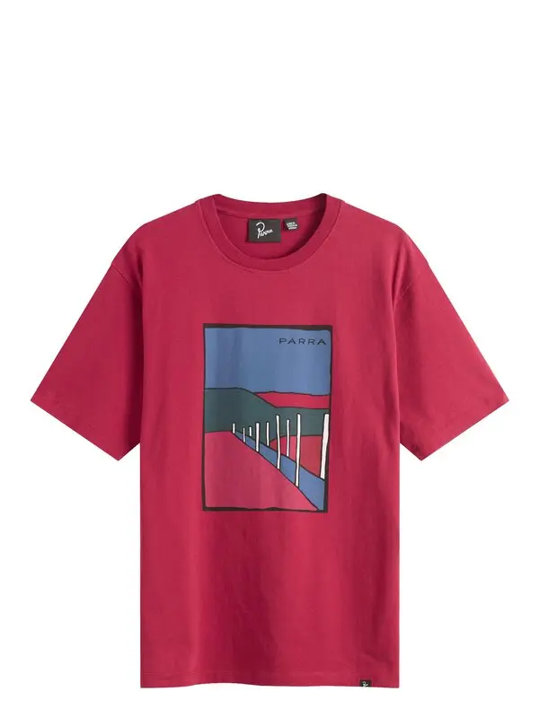 PARRA Beach Parking T-shirt - Raspberry