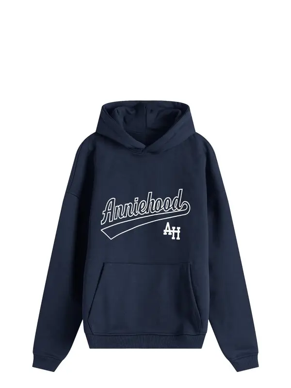 ANNIE HOOD Baseball Hoodie - Navy